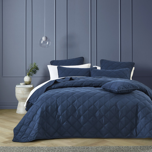 Bianca Navy Barclay Coverlet Set Temple Webster